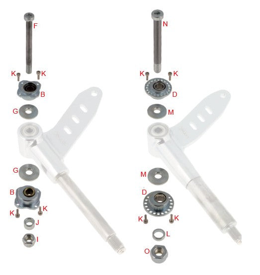 OTK Stub Axle King Pin Assembly – TCB Motorsport
