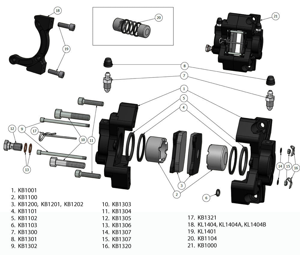 MS Kart Rear Brake Pads - S214 Hard – TCB Motorsport
