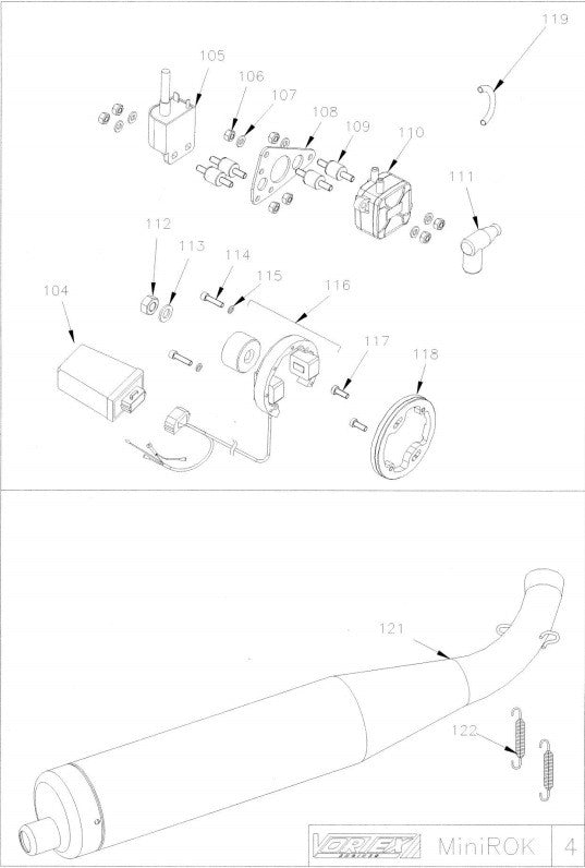 Vortex Mini ROK Bare Ignition – TCB Motorsport